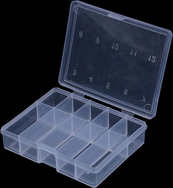 Sorteerbox 10-vaks - Vishaak doosje - Opbergbox - Tacklebox - Aas doos ...