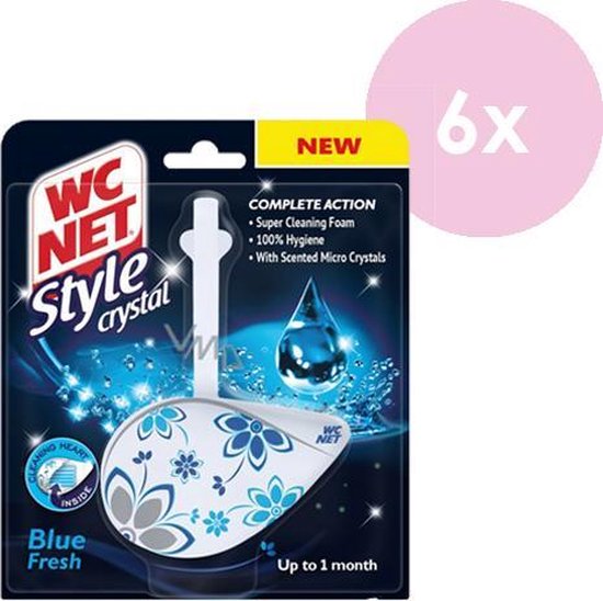 WC Net - Wc Blok - Style Crystal - Blue Fresh - 6 x 36.5G | bol