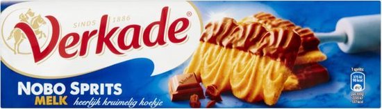 Verkade nobo sprits melk 200gr. a12 | bol.com