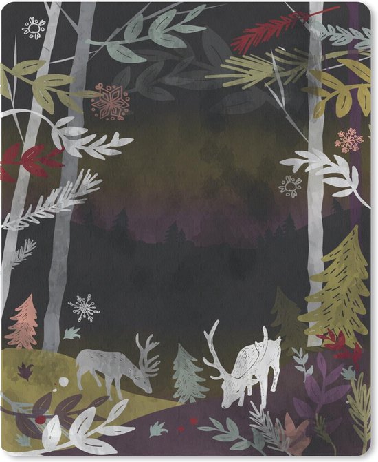 Muismat Bossen en bomen illustratie - Een illustratie van een bos in de ... Muismat Bossen en bomen illustratie - Een illustratie van een bos in de ...