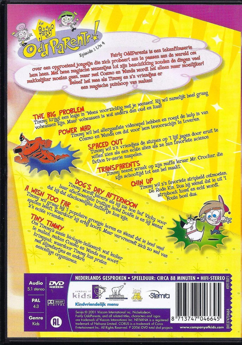 Fairly Odd Parents 1 (Dvd), Fairly Odd Parents | Dvd's | bol