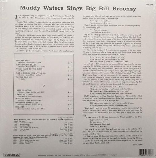 Sings Big Bill Broonzy, Muddy Waters | LP (album) | Muziek | bol.com