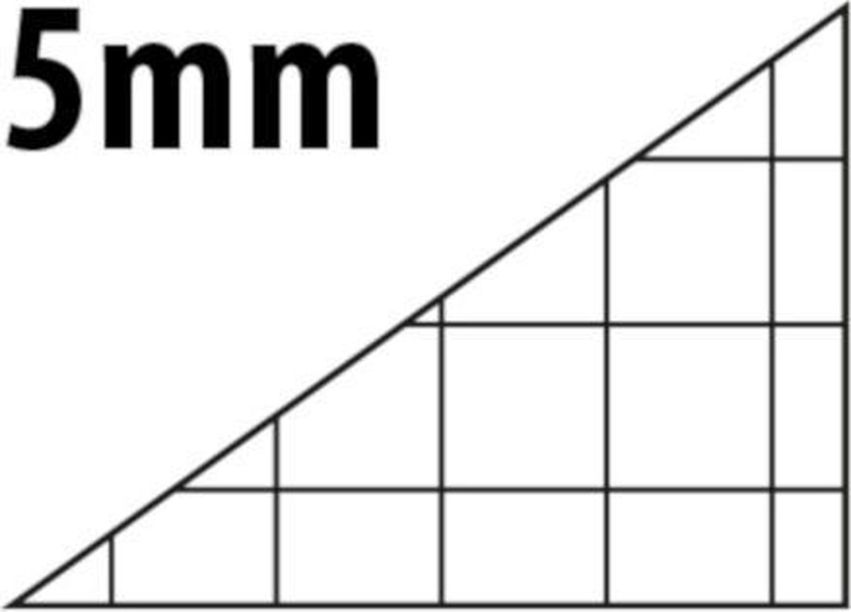 Pakket van 5x stuks schoolschriften A4 ruitjes/wiskunde 5mm - gekleurd ...