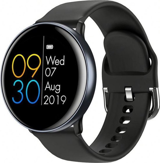 City - Smartwatch - Hartslagmeter - Stappenteller - Zwart | bol.com