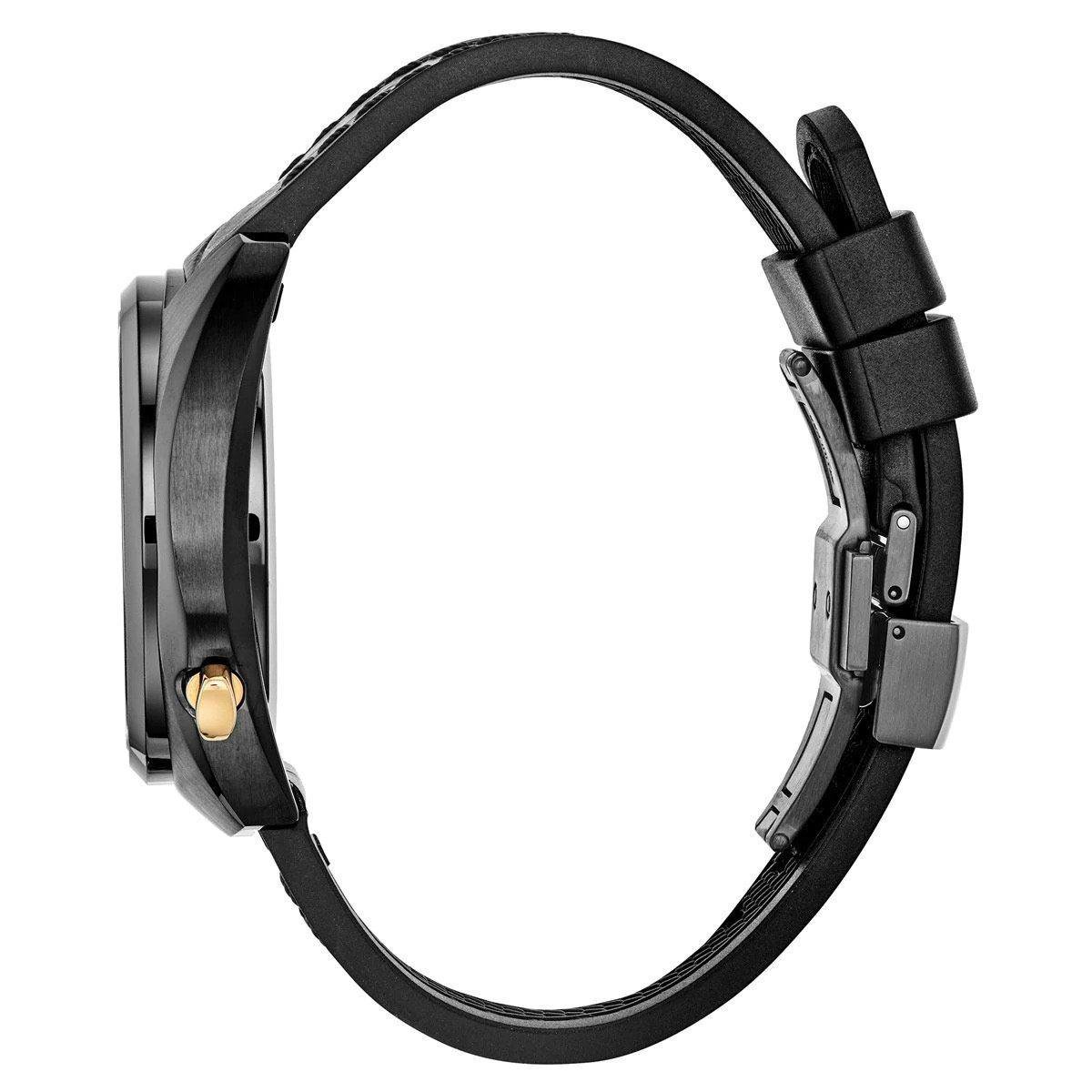 BULOVA 98A241 - Horloge - Leer - Zwart - 44 mm | bol.com