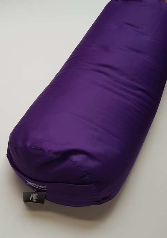 Om Namaste Bolster XL Paars Yogabolster - Gevuld met Boekweitkaf - ongeveer 5,5kg | bol