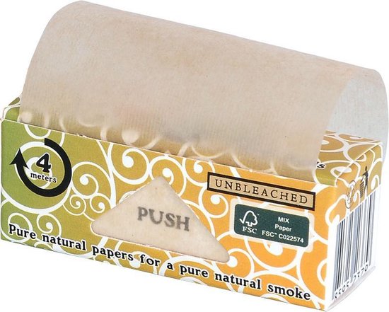 Greengo - Lange Vloei - Ongebleekt - Wide Rolls Display 24 x 4 m | bol.com