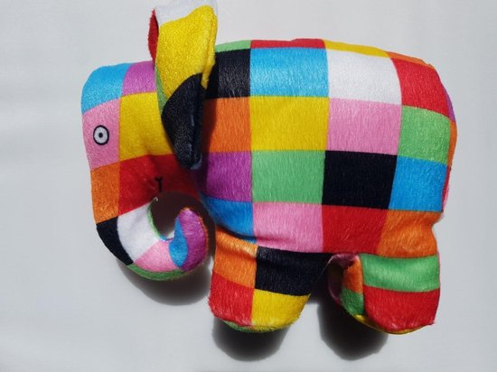 Elmer knuffel 20 cm lang 14 cm hoog | bol.com