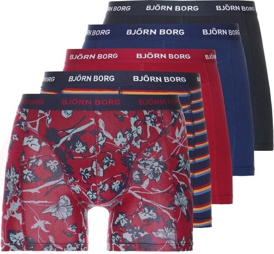 Björn Borg - Heren Onderbroeken 5-Pack Boxers Sammy Fleur De Jardin ...