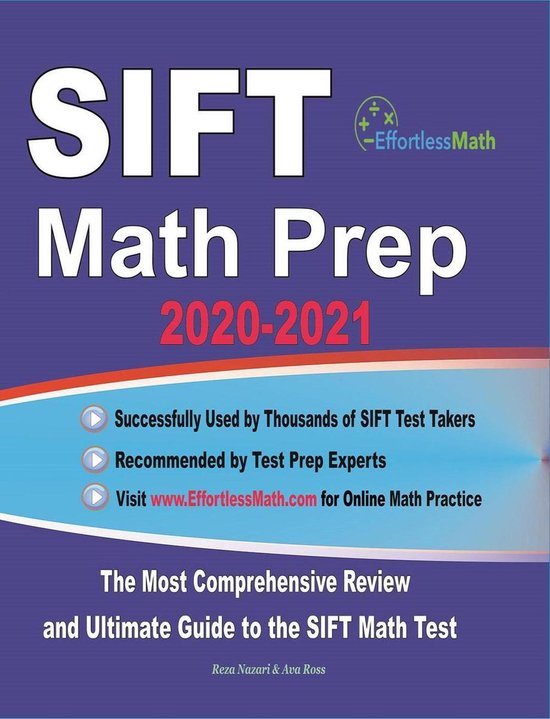 SIFT Math Prep 2020-2021, Reza Nazari | 9781646124688 | Boeken | bol