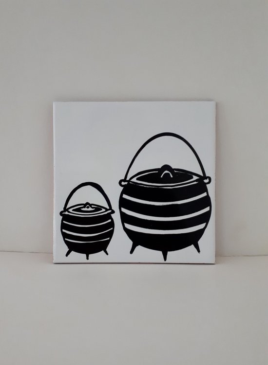 Jacqui's Arts & Designs - African design - handbeschilderd tegel ...