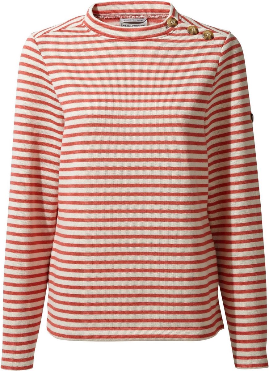 Craghoppers Sweater Balmoral Ladies Polyester Rose / blanc Taille 42 ...