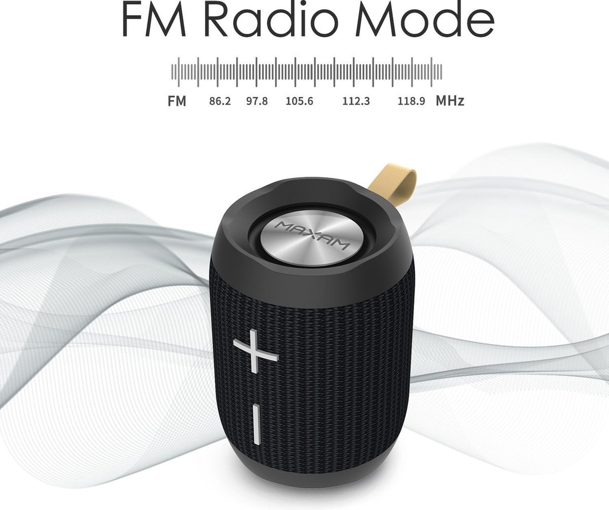 Maxam YX-B103 Draadloze Bluetooth Speaker - Zwart | bol.com