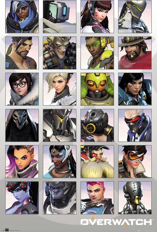 Overwatch Character Portraits - Maxi Poster | bol