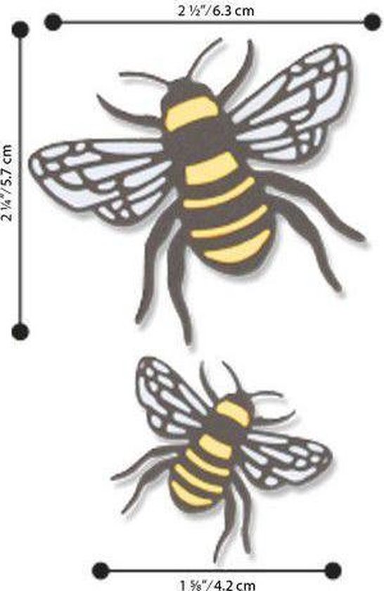Sizzix Thinlits Snijmal Set - Bee | bol