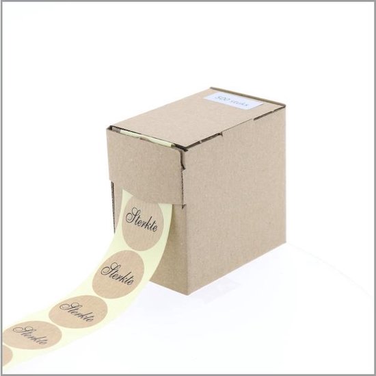 Sluitstickers - Sluitzegels - Etiketten - STERKTE - 500 Stuks - Kraft etiketten | bol