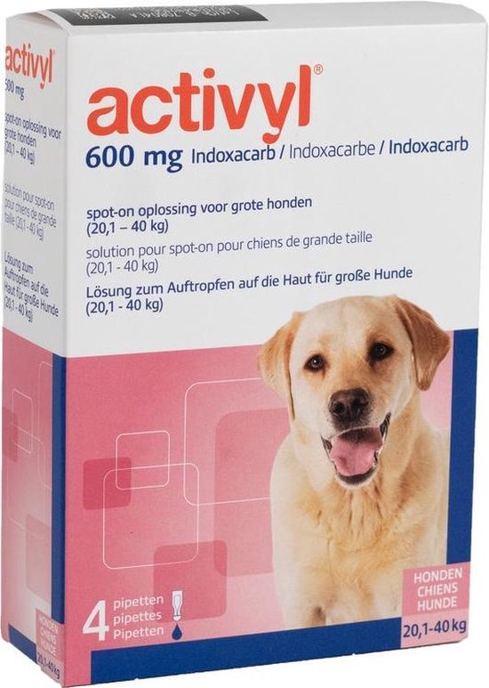 Activyl Spot-on Hond - L (20-40 kg) - 4 pipetten | bol.com