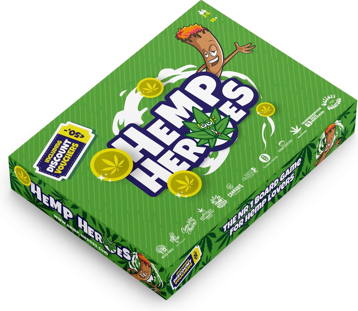 Hemp Heroes Bordspel - Stoner - Ganja - Wiet Spel - Cannabis Game - 420 ...