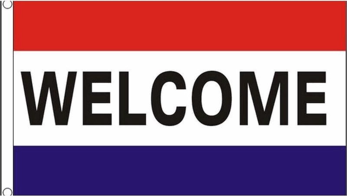 Nederlandse vlag welkom 90 x 150 cm | bol.com