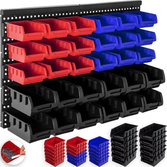 Opbergsysteem, wandrek, opbergkast, Opbergrek , stapelbox, opbergbox 32 ...