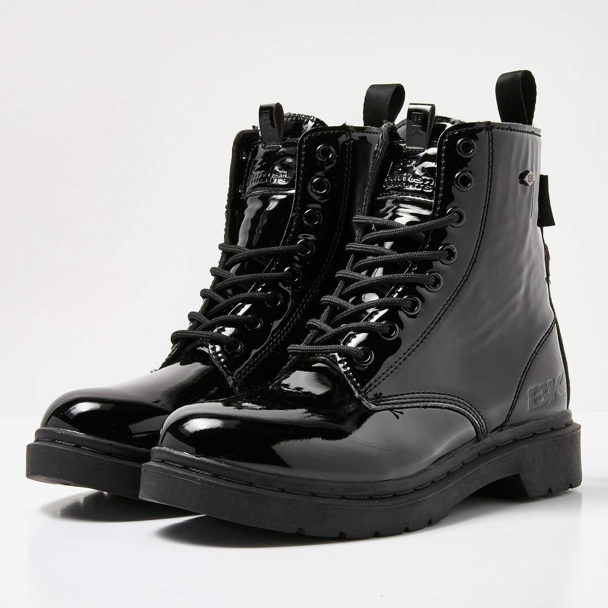 BLAKE Dames veter boot - Zwart glanzend - maat 42 | bol