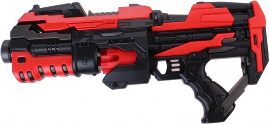 Tack Pro Blaster Shotgun Pro Attack Met Foamdarts 11-delig Zwart/rood | bol