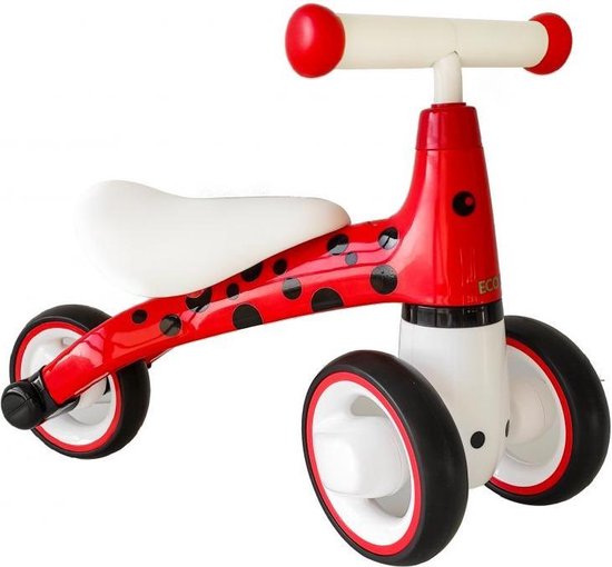 Kinder loopfiets - driewieler - rood & wit | bol
