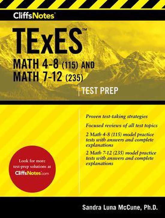 Cliffsnotes TExES Math 4-8 (115) and Math 7-12 (235) | 9780358129981 ...
