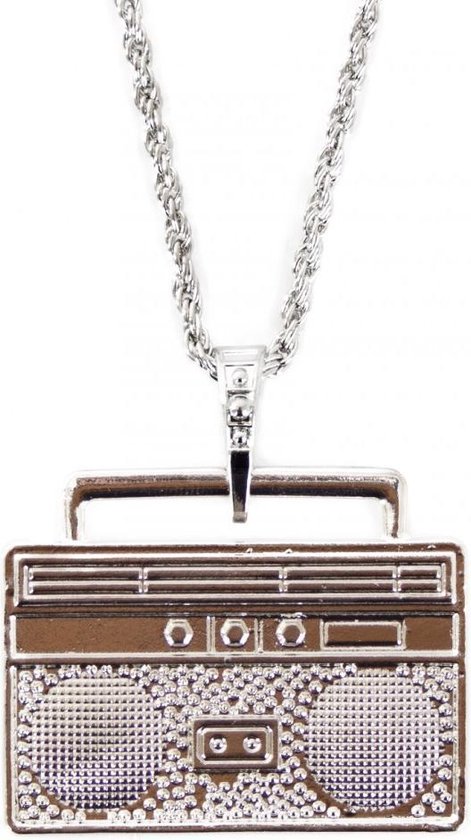 Ketting ghettoblaster - Rapper - Carnaval thema feest radio festival ...