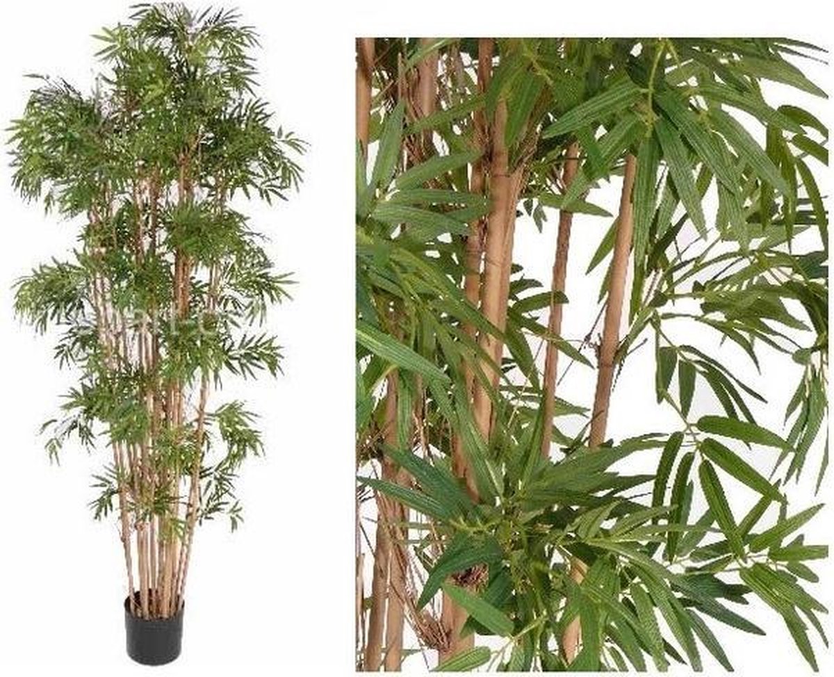 Kunstplant - bamboe - tropische boom - 130 cm | bol.com