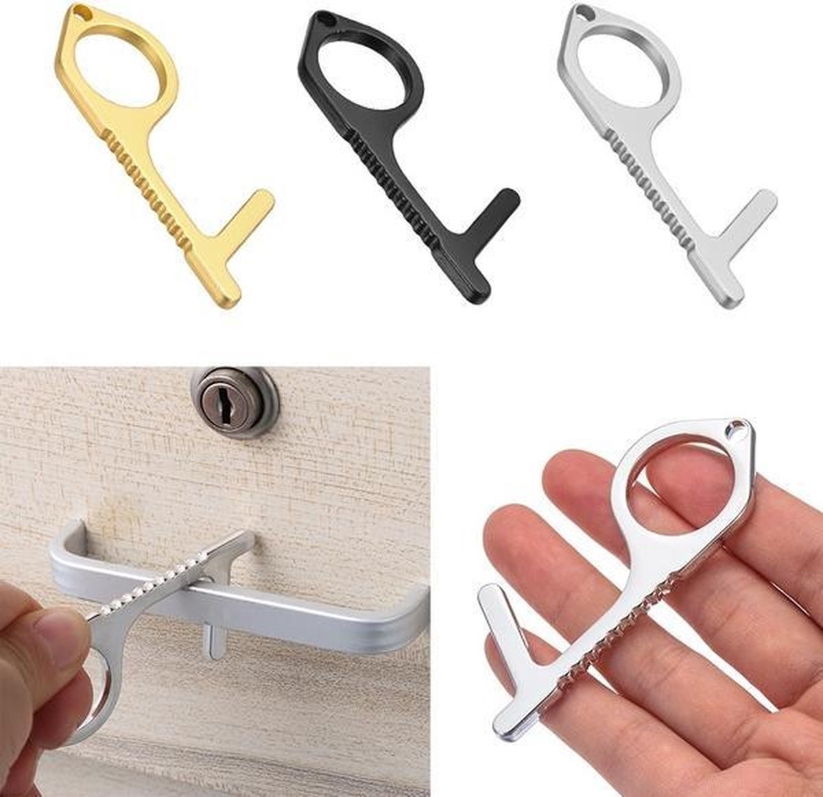 No Touch Key ALV-SHOP-SILVER - Sécurité - Porte-clés - Broches et porte ...