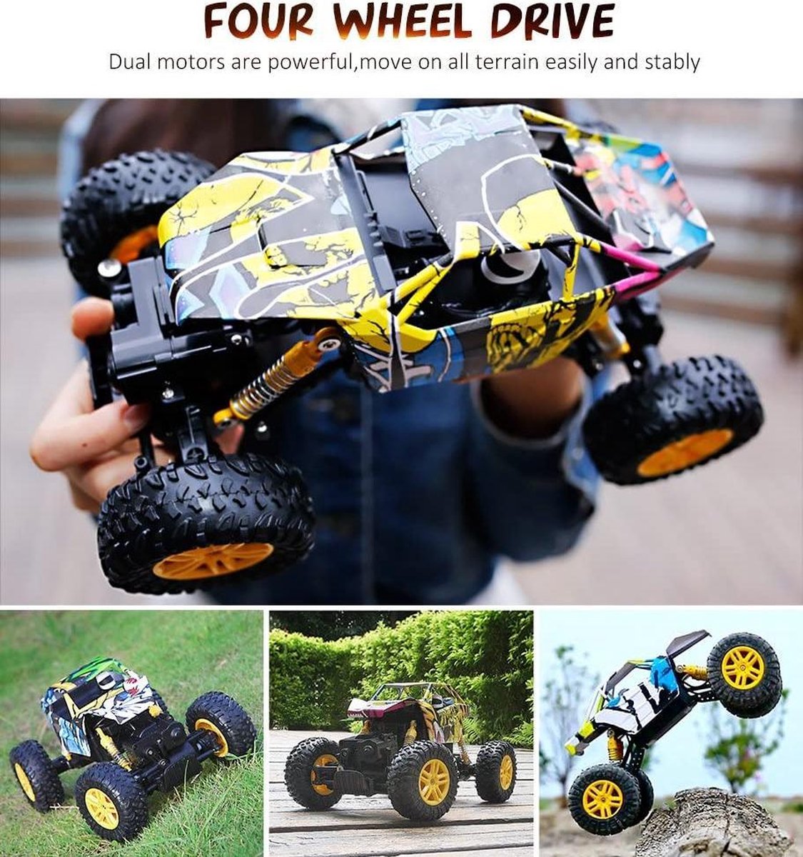 RC Rock Crawler Scribble off Road 4x4 - bestuurbare auto met ...