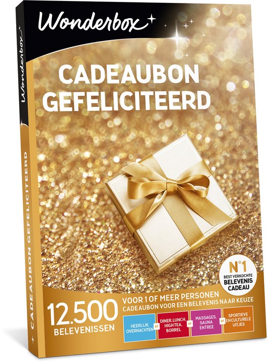Wonderbox Cadeaubon - Gefeliciteerd! | bol.com