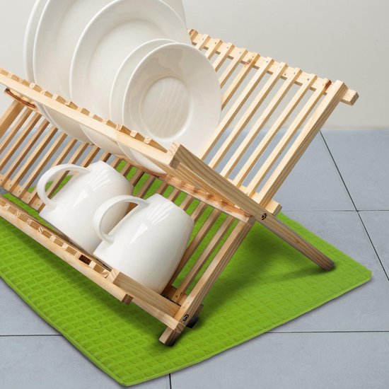 Afdruipmat Afwas - Mintgroen - Microvezel - 38x51CM - Droogmat Vaat ...