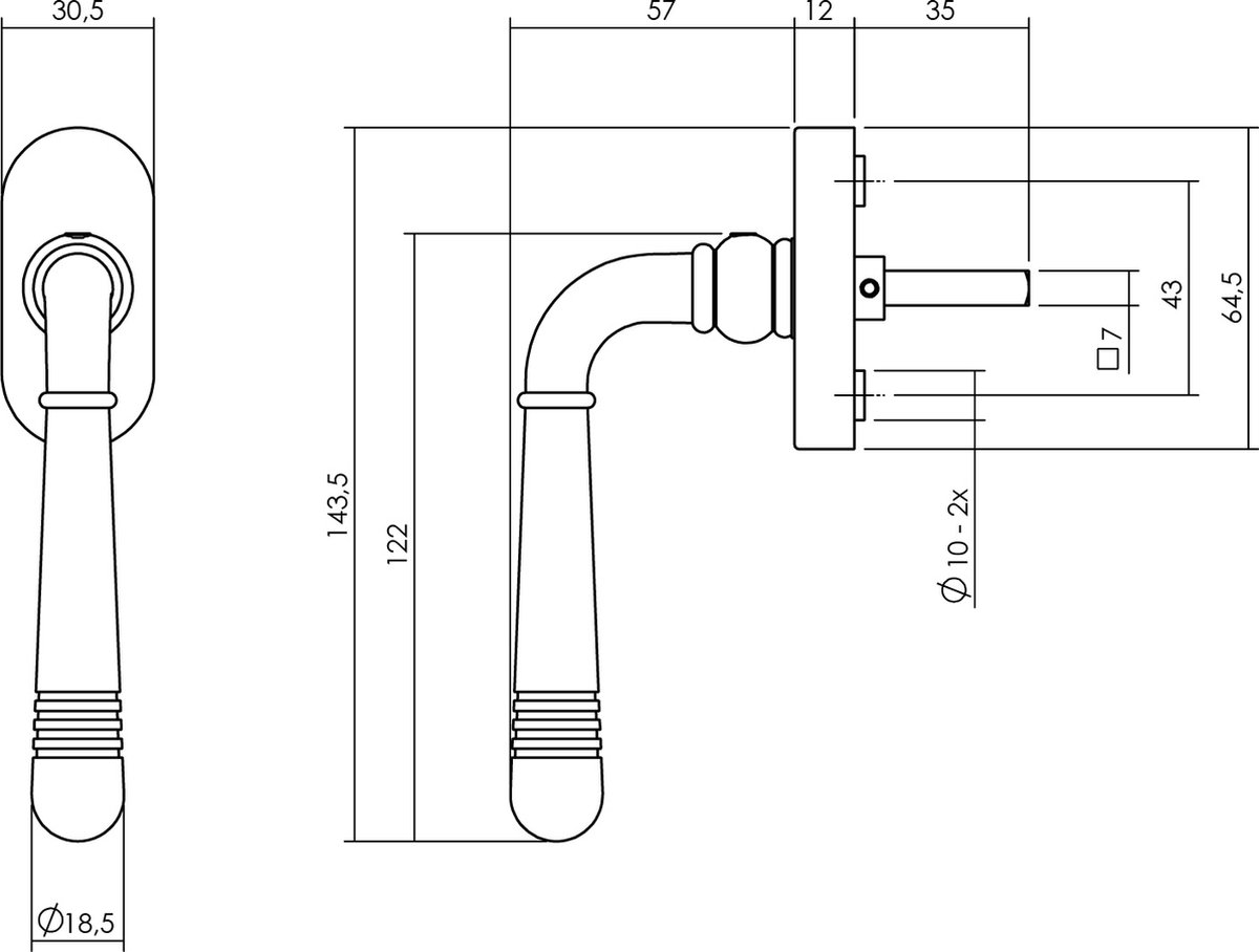 Intersteel Raamkruk Emily nikkel mat | bol.com
