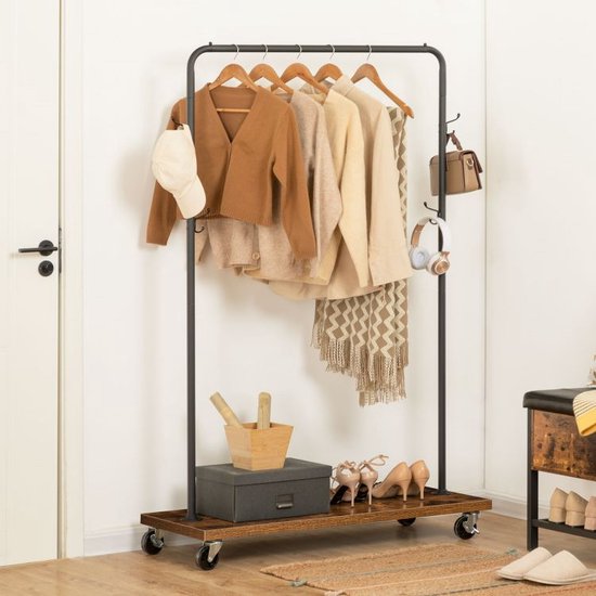 Signature Home Milan Heavy Duty Kledingrek op wieltjes - Kledingrek ...