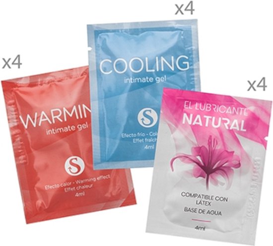 Glijmiddel 12 verschillende zakjes 4ml waterbasis | bol.com