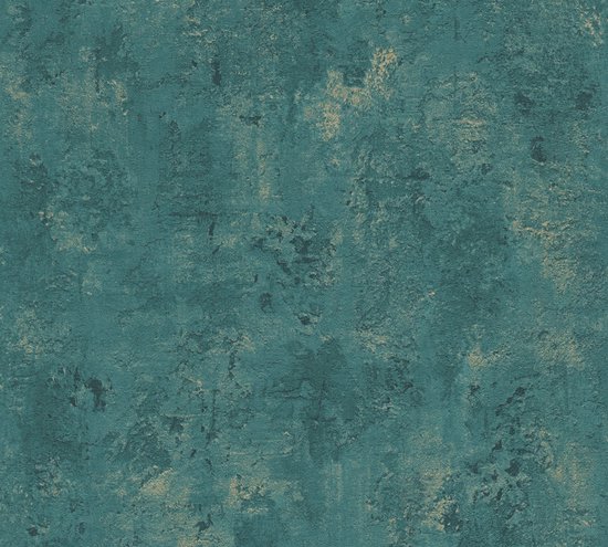 BETONLOOK BEHANG | Industrieel - groen goud - A.S. Création The Bos | bol