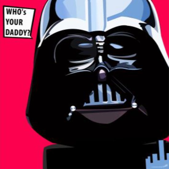 DARTH VADER RED/DADDY pop art schilderij | bol.com