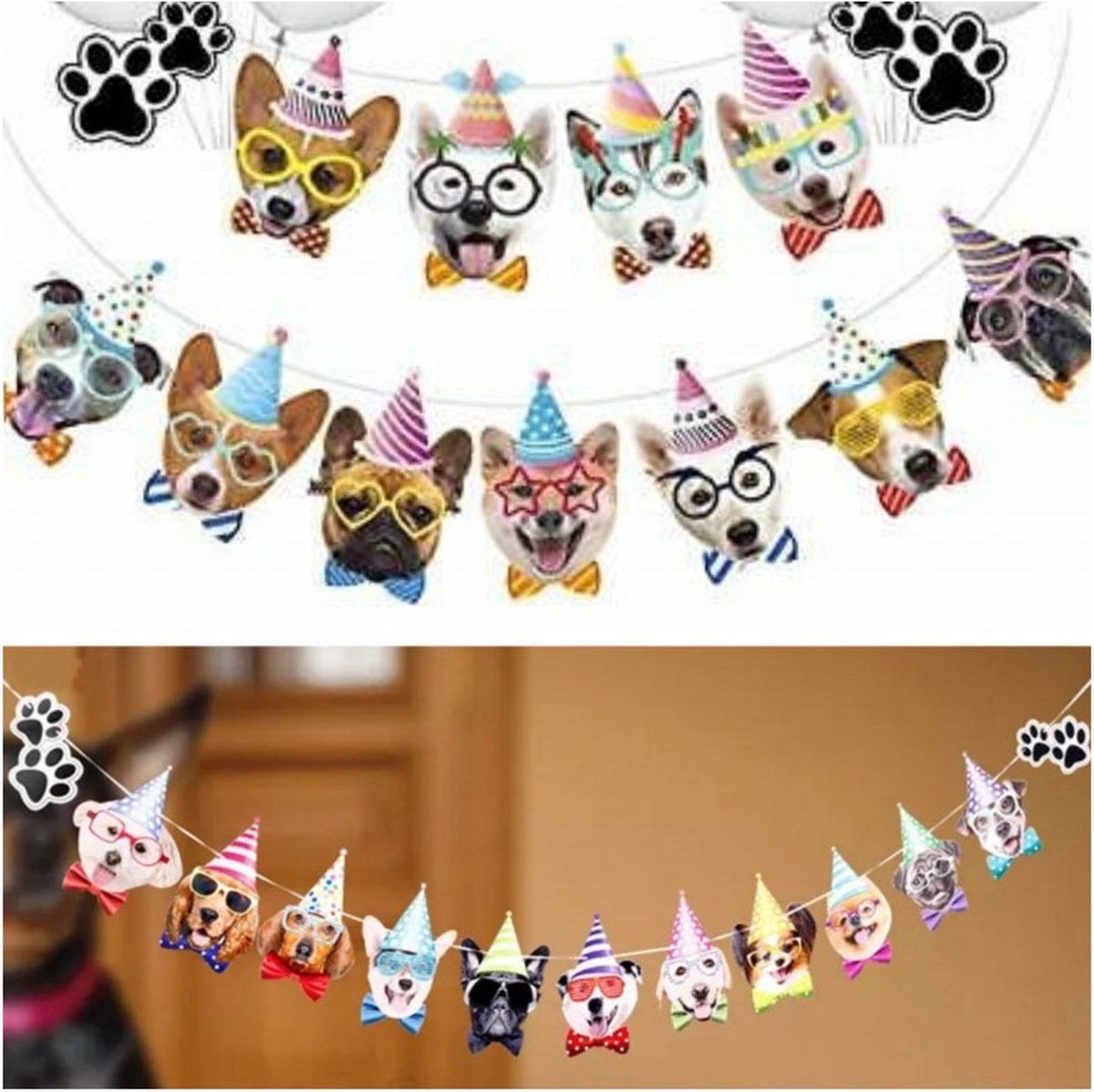 Honden banner Happy Dogs XL - verjaardag - hond - slinger - dog ...