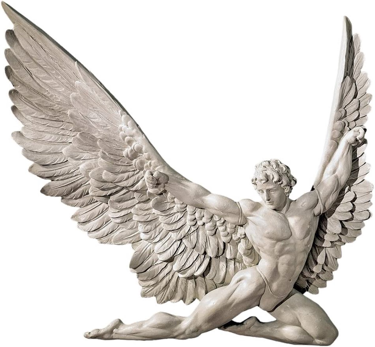 Design Toscano Icarus winged man wall sculpture, 28 cm, polyresin, old ...