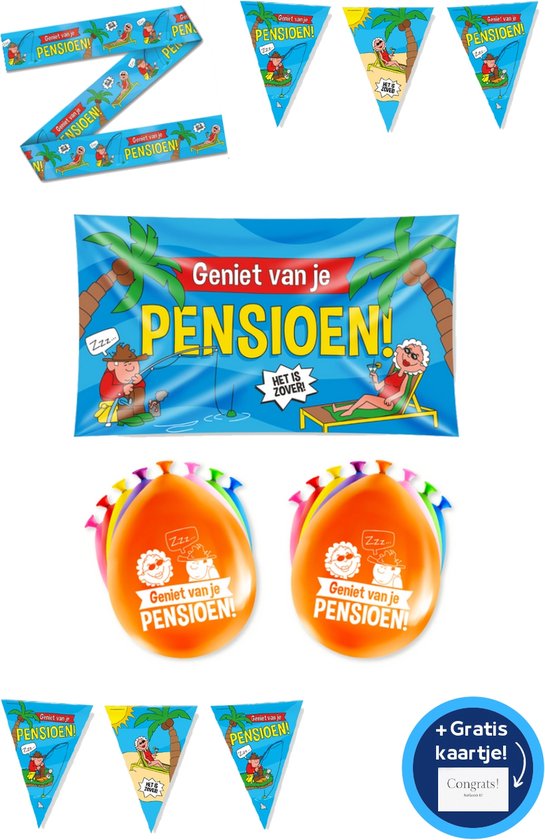 Pensioen Versiering Pakket Cartoon (M) | bol.com