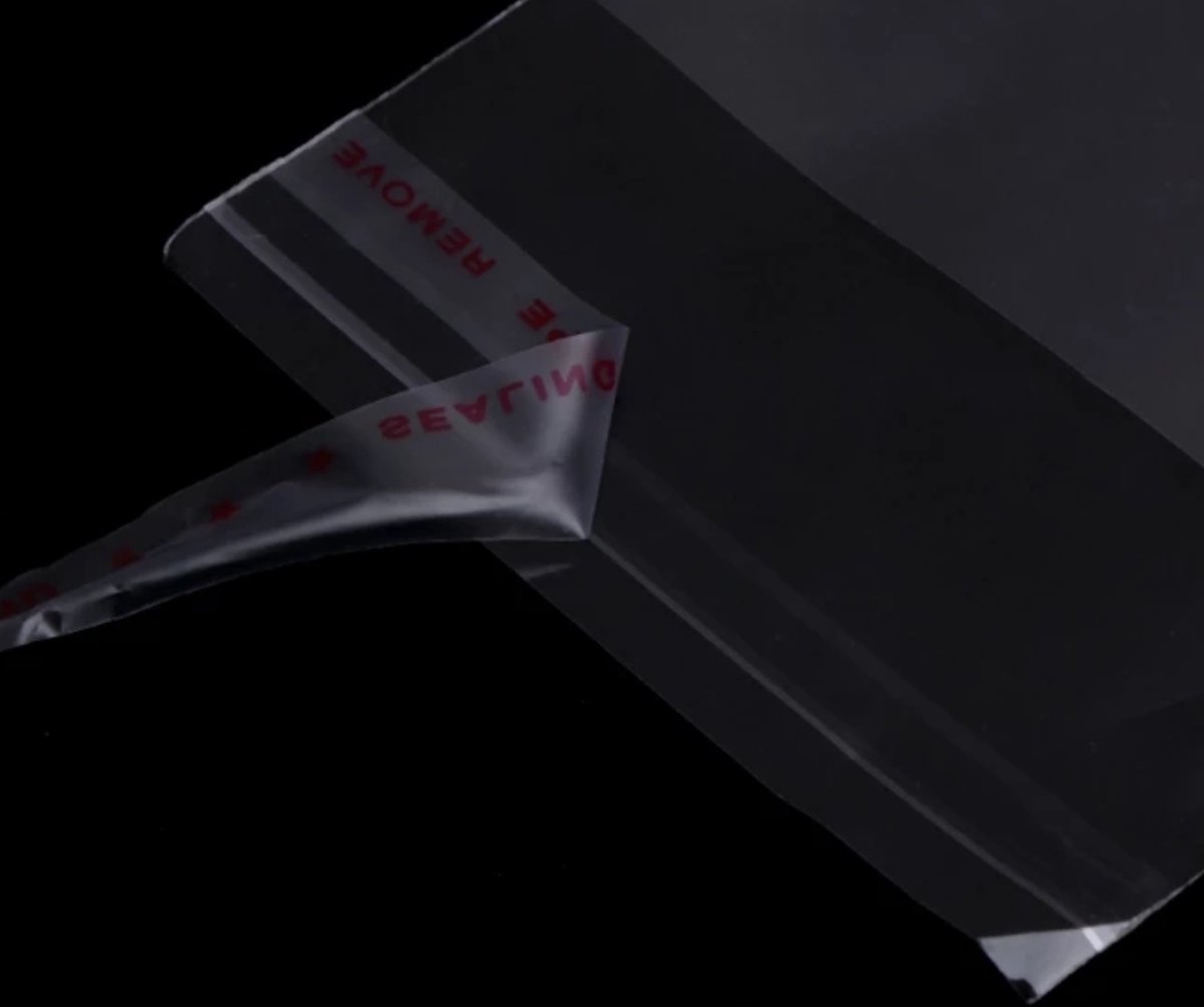 Cellofaan zakjes 10x15 met plakstrip "MULTIPLAZA" 50 stuks ...