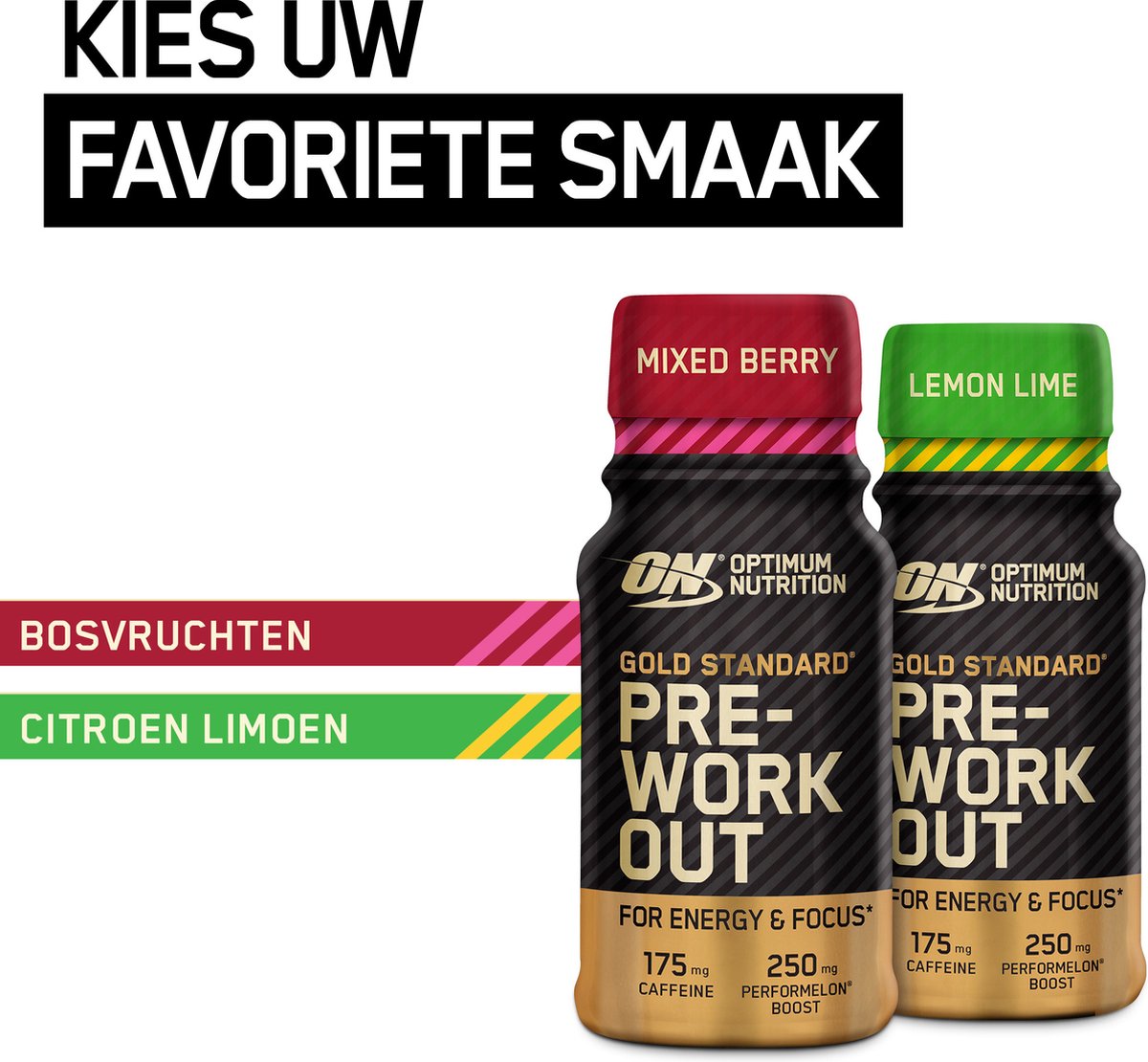 Optimum Nutrition Gold Standard Pre Workout Shots - Pre-Workout Mixed ...