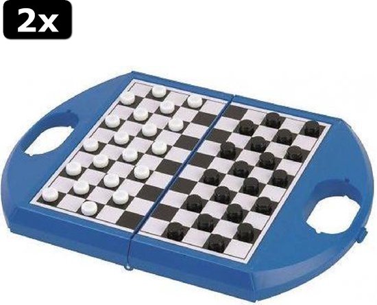2x Schaakspel en Damspel Reiseditie - Reisspel | Games | bol.com