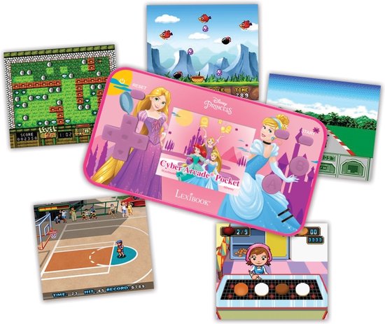 Lexibook Disney's Princesses Cyber Arcade Pocket-gameconsole, 150 ...