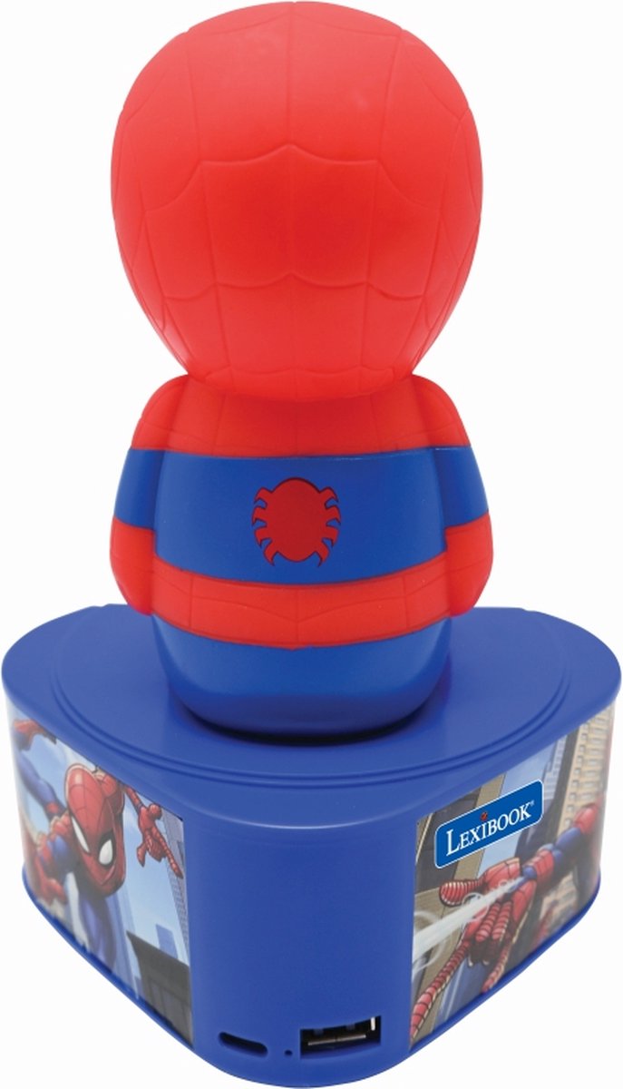 Lexibook Spider Man-luidspreker, Licht Figuur, Bluetooth 5.0, USB / USB ...