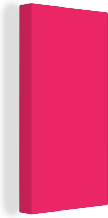 Canvas Schilderij Karmijn - Kleuren - Palet - Roze - Kleur - Effen ...