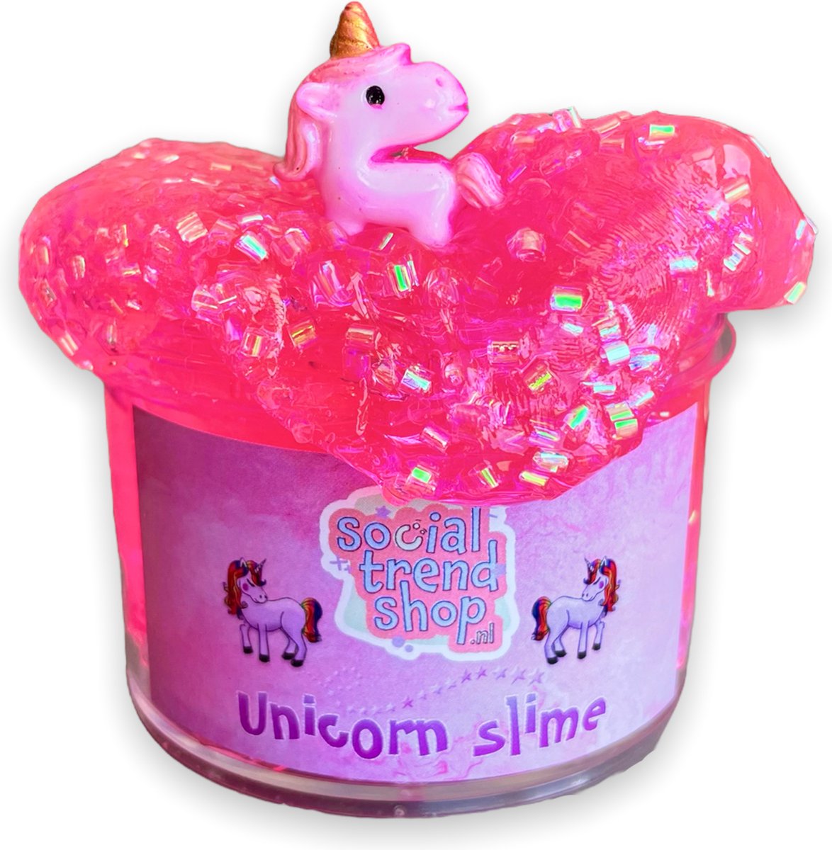 2 STUKS EENHOORN SLIJM - UNICORN SLIME - EENHOORN PUTTY - GLITTERSLIJM ...
