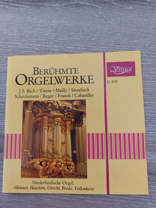 Famous Organ Works Berühmte Orgelwerke Ouevres Celebres Pour Orgue ...